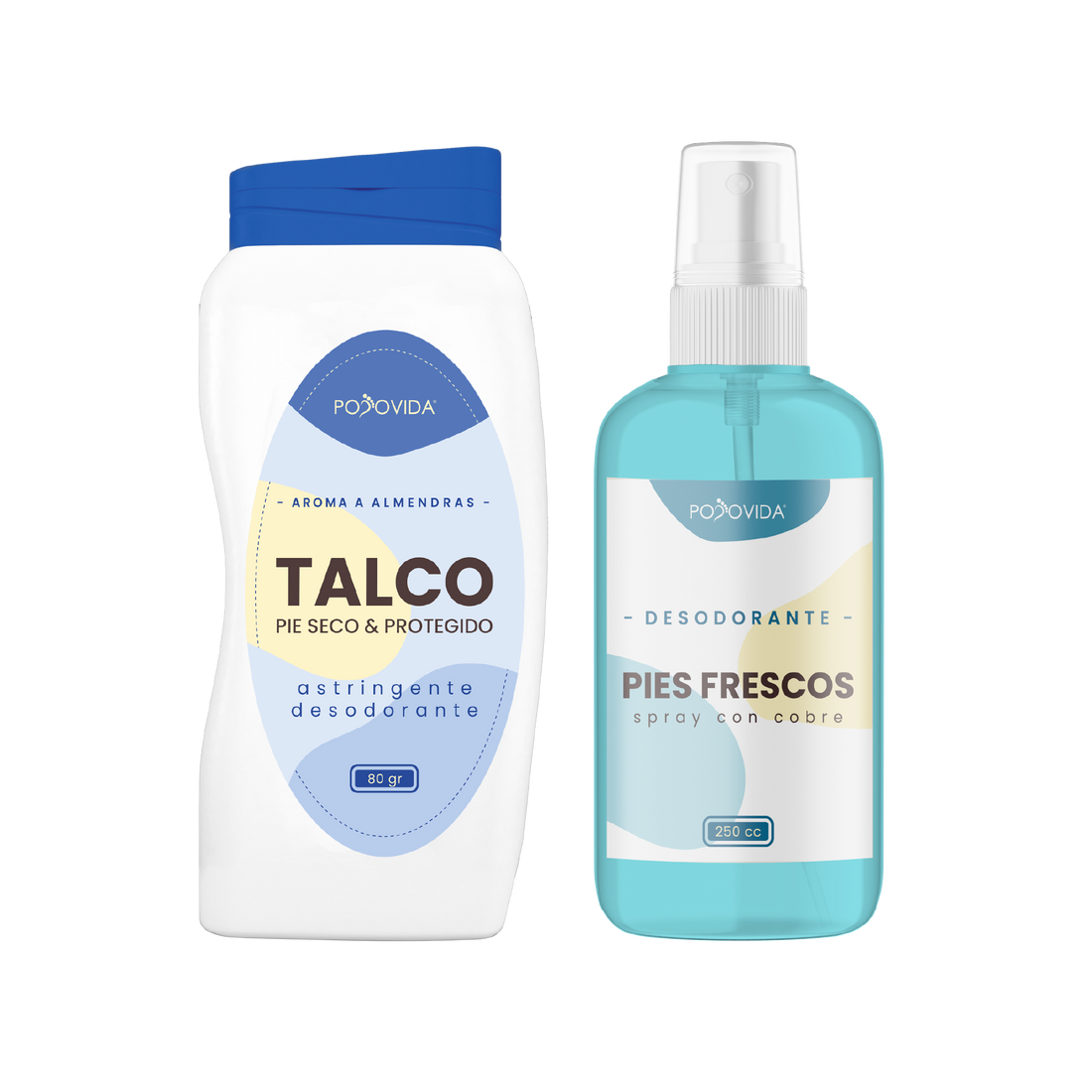 Kit Control de Olor – Talco + Antisudor para Pies – PodoVida